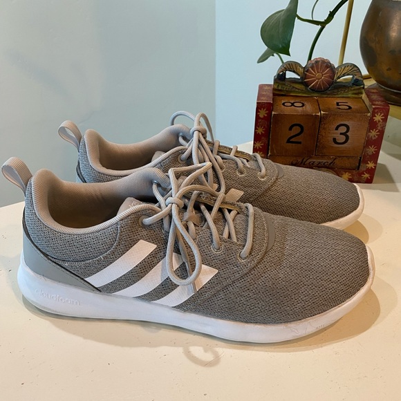 adidas | Shoes | Adidas Qt Racer 2 Cloudfoam Comfort Running Shoes Grey ...